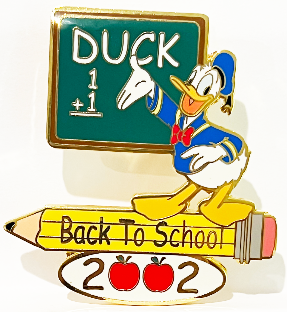 Donald Duck as a Teacher Back to School LE 100 Auctions Disney Pin B01 ...