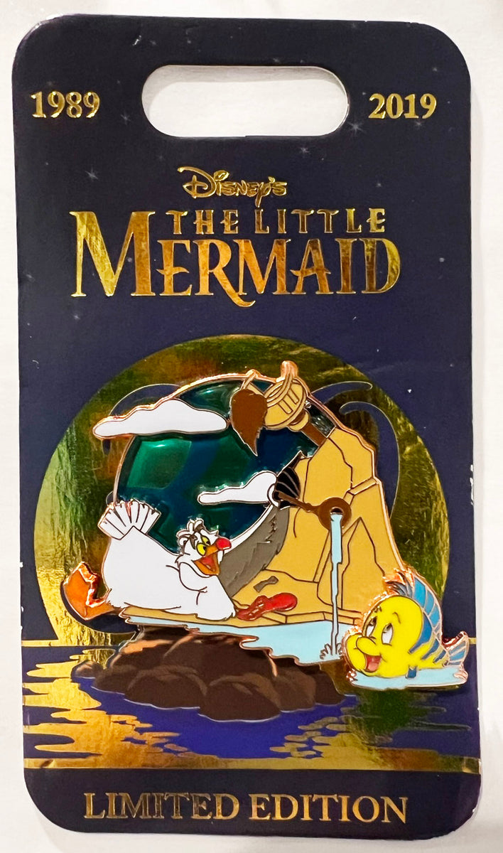 Scuttle and Flounder The Little Mermaid 30th Anniversary Disney Pin L0 ...